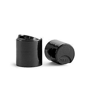 4oz Plastic Clear Bottles (6 Pack) BPA-Free Squeeze Containers with Disc Cap, Labels Included