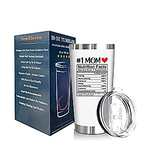 NewEleven Gifts For Mom From Daughter, Son, Kids - Mothers Day Gifts For Mom, Women, Wife - Funny Best Birthday Gifts Ideas For Mom, Mother, Wife, Bonus Mom, Mother In Law, Mama - 20 Oz Tumbler
