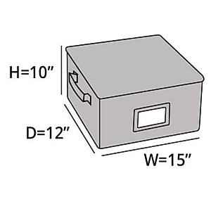 Covermates Keepsakes - Zip-Top Storage Box - Heavy Duty Polyester- Reinforced Handles - Stackable Design - Indoor Storage-Scarlett Red