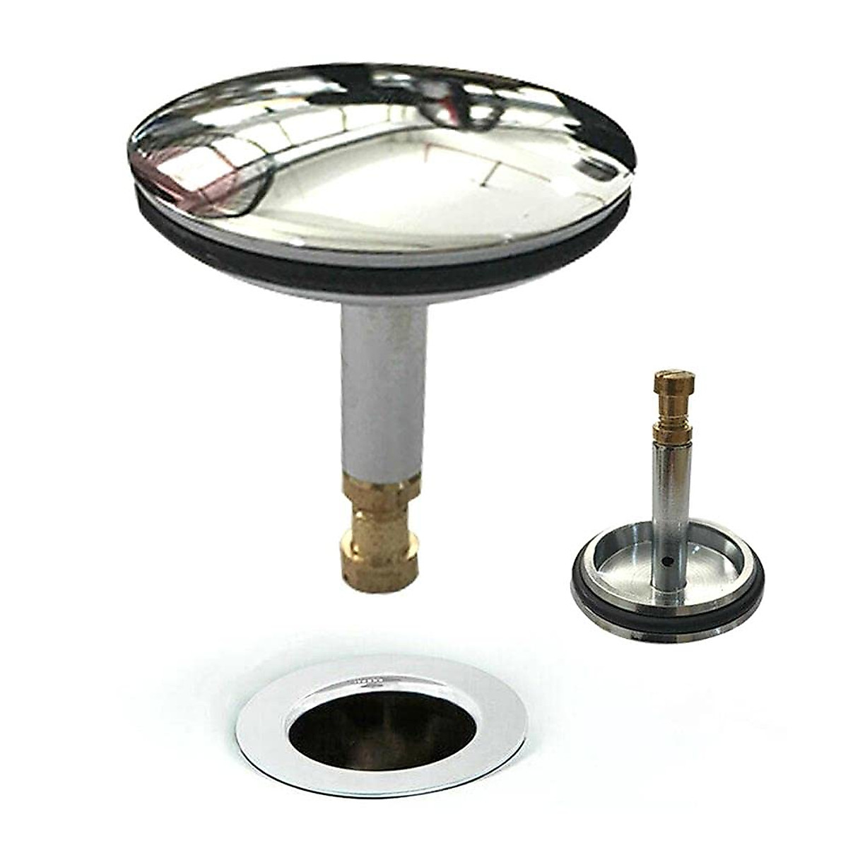 43mm Bathtub Drain Stopper Kitchen Sink Strainer Bathroom Shower Drain Sink Drains Pop-Up Plug Replacement