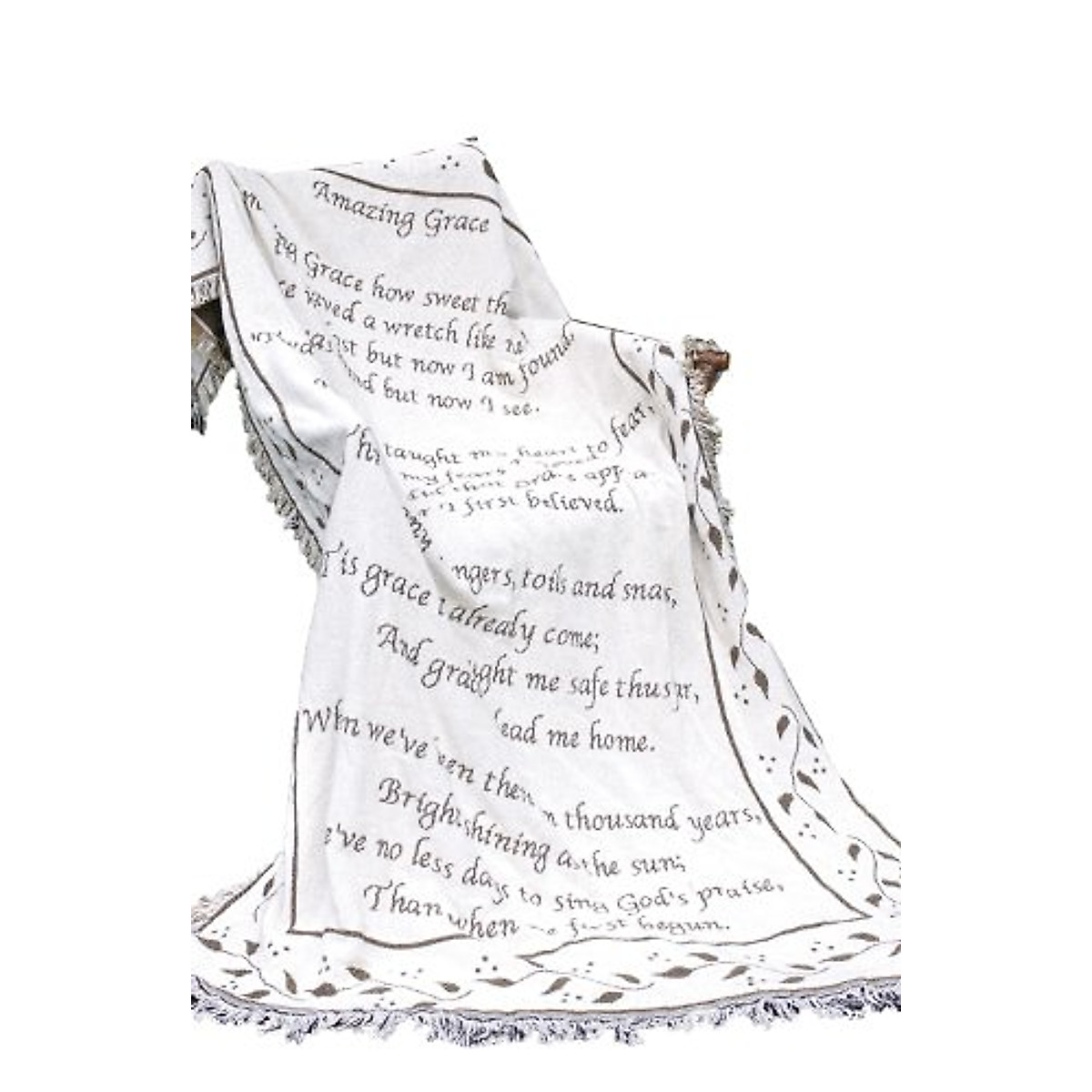 Manual 46 X 60-Inch Throw with Fringe, Amazing Grace