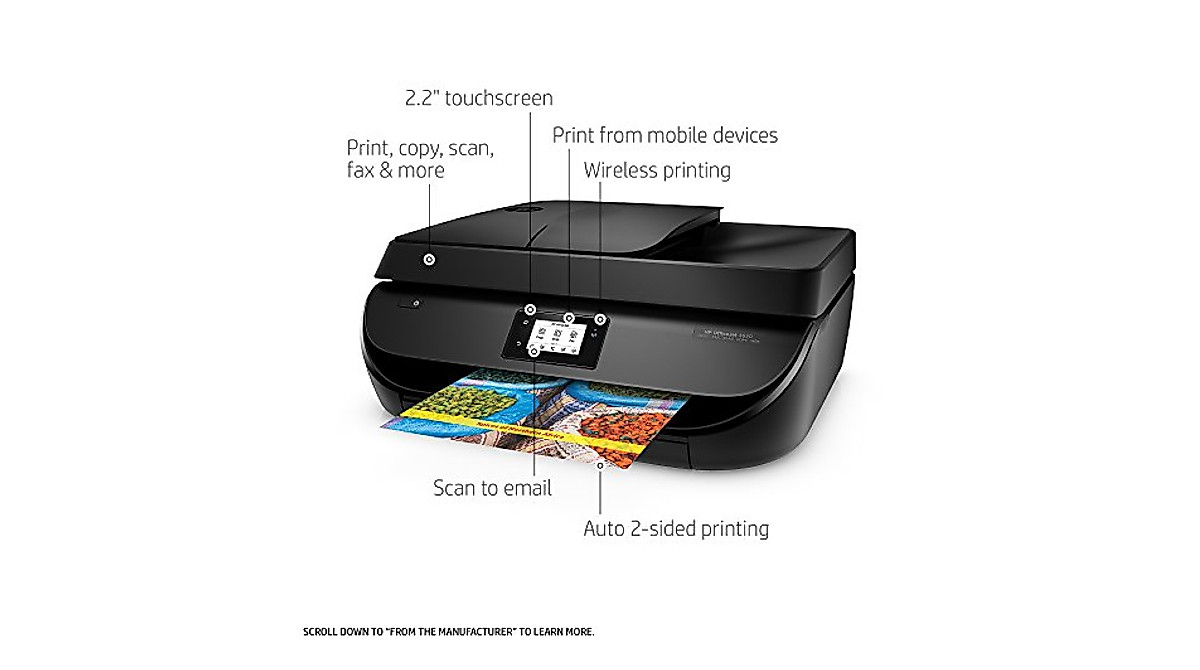HP OfficeJet 4650 Printer - Multi-Function Wireless Printing