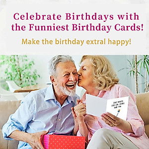 Funny Birthday Card for Women Men, Happy 40th 50th 60th 70th 80th 90th Birthday Cards for Dad Mom Sister Brother Friend, Happy Birthday Card for Grandma Grandpa with Sticker And Envelopes
