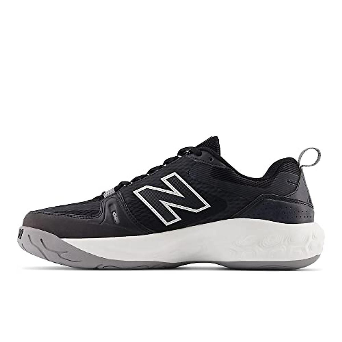 New Balance Men's Fresh Foam X 1007 V1 Tennis Shoe, Black/Grey, 13 Wide