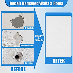 Drywall Repairs Kit, 6 Pieces Wall Patch Kits, 4/6/8 Inch Dry Wall Hole Repair Patch Metal Patch, Quick Fix Extended Self-Adhesive Mesh (6 Pcs)