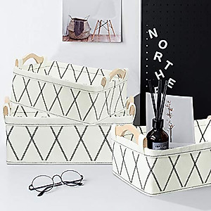 Oubra Dog Toy Bin Small Storage Baskets for Shelf Storage Organizer for Bathroom Bedroom Living Room Toilet Closet Cute Baskets Home Decor