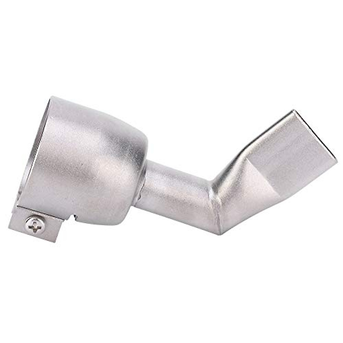 Welding Gun Nozzle, 2Pcs 120 Degree Stainless Steel Hot Air Gun Nozzle, Flat Nozzle Welding Heat Gun Accessories, for Welding PP PVC Plastic Sheet