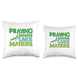 Praying Mantis Costume Kids Women & Men Heartbeat Insects Bugs Love Praying Mantis Throw Pillow, 16x16, Multicolor