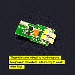 Brightech - LED Replacements for Malibu Landscape Lights, T10 Wedge Base, 12V DC Warm White Color Bulbs, Compatible with Landscape Lighting for Patio, Garden, Lawn - 10 Pack