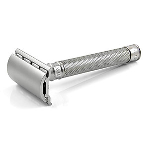 Edwin Jagger 3ONE6 Stainless Steel Knurled DE Safety Razor