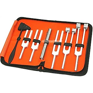 7 Ea Tuning Fork Set Chiropractic Physical Diagnostic Instruments with Reusable Penlight