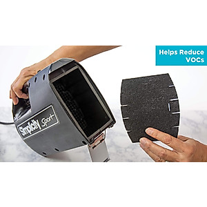 Simplicity Vacuums Handheld Canister Vacuum with Carry Strap for Hard Floors and Rugs, Car Detailing Vacuum Cleaner, S100