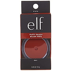 e.l.f. Putty Blush, Creamy & High-Pigment Formula For A Natural Glow, Delivers A Semi-Matte & Powder Finish, Vegan & Cruelty-Free, Bali