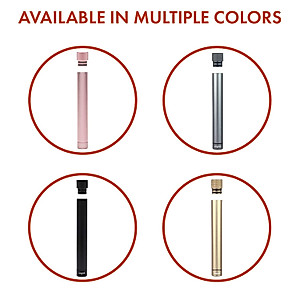 ONGROK Premium Storage Tube | Airtight Aircraft Grade Aluminum Metal, Pocket-Sized Opaque Holder (Silver)