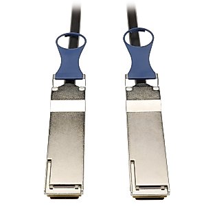 Tripp Lite QSFP+ to QSFP+ 40Gb Passive DAC Copper Infiniband Cable, 1M (3-ft.) (N282-01M-BK)