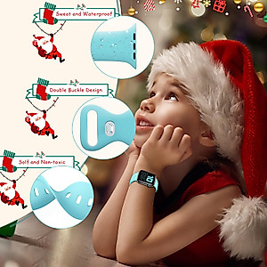 3 Pack Silicone Strap Compatible with Kids Apple Watch Band, Soft Sport Replacement Bands for iWatch Series10 9 8 7 6 5 4 3 2 1 SE 38mm 40mm 41mm 42mm, Boy Girl Small Wrists-Black+NavyBlue+SkyBlue