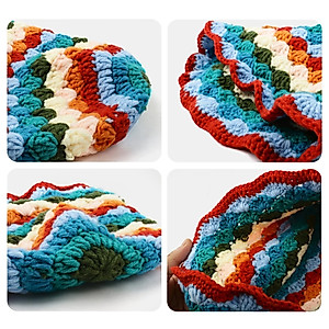 Crochet Bucket Hat Women Trendy Knit Floral Floppy Cap Cute Boho Flower Handmade Beanies Outdoor Boho Travel Fishing Hat