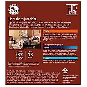 GE Relax 3-Pack 25 W Equivalent Dimmable Soft White B11 LED Light Fixture Light Bulb