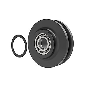 ZEKOO Sliding Barn Door Hanger, Door Roller, Barn Door Stopper, Barn Door Floor Guide, Anti-Jumper, Accessories Hardware for Third Door, Fourth Door(Straight-Style)