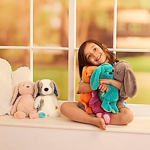 B. toys- B. softies-12" Plush Bunny -Super Soft Stuffed Animal- Washable Rabbit Toy- for Babies, Toddlers, Kids- Happy Hues- Cottontail Cutie Teal Bunny- 0 Months +