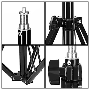 Webcam Tripod Compatible with Logitech Webcam C920s StreamCam Brio C922 C930 C925e C615, 63 inches Aluminum Tripod Stand, Black