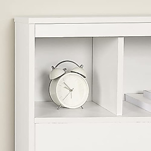 South Shore Summertime Bookcase Headboard, Twin, Pure White