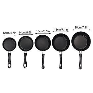 Frying Pan Stainless Steel Frying Pan - Non Stick, Stain Resistant, Ideal for Home and Restaurant Use(12cm)