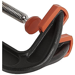 BESSEY DHCC-4, 4 In. Double Headed C-Clamp,red/black