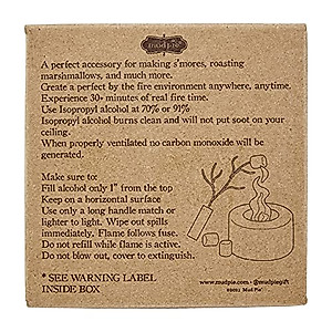 Mud Pie Mini Marshmallow Smore's Roasting Set, Pit 4" x 4" Dia | Skewer 5 3/4"