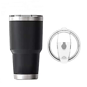 3 Packs Lids for 20oz Tumblers, CNYMANY Spill-proof Splash Resistant Straw-friendly Cover for Old Style Rtic, Ozark Trail 20 oz. Cups - Gray