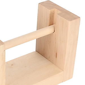 Shipenophy Crochet Yarn Holder, Solidwood Yarn Ball Holder Sturdy Durable Rotatable 5.1in Long Smoothing for Knitting