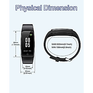 GRV Fitness Tracker Non Bluetooth Fitness Watch No App No Phone Required Waterproof Pedometer Watch with Steps Calories Counter Sleep Tracker for Men Women Kids Parents (Black)