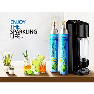 GreatWhip 60L CO2 Cylinder For Sodastream, Exchange Carbonator Compatible With SodaMaker Appliances, Set of 2