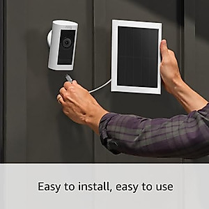 Ring Stick Up Cam Pro Solar | Two-Way Talk with Audio+, 3D Motion Detection with Bird’s Eye Zones, 1080p HDR Video & Color Night Vision (2023 release), Black