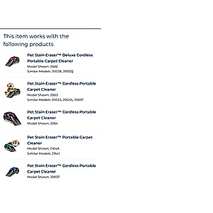 T POWER AC Adapter for Bissell Pet Stain Eraser 20037 Cordless Handheld Portable Cleaner Vacuum 1611736 1612244 Power Supply 2054 Z 2002 20028 2002Q 2003