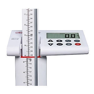 Detecto, Solo Digital Physicians Scale, Mechanical Height Rod, 550 lb x 0.2 lb / 250 kg x 0.1 kg