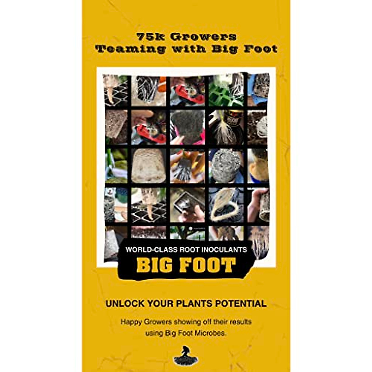 Big Foot Water-in Brew - Soil Drench and Organic Fertilizer | Mycorrhizae + Worm Castings + Kelp + Azomite,+ Biochar + Humic Acid - (4 oz)
