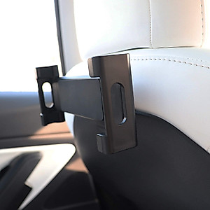 TPARTS Backseat Headrest Tablet Mount Holder for Model 3 Model Y Compatible iPad(Including 12.9" iPad Pro) and Smart Phones Over 4.7" Car Mount Travel Accessory(for M3/Y)