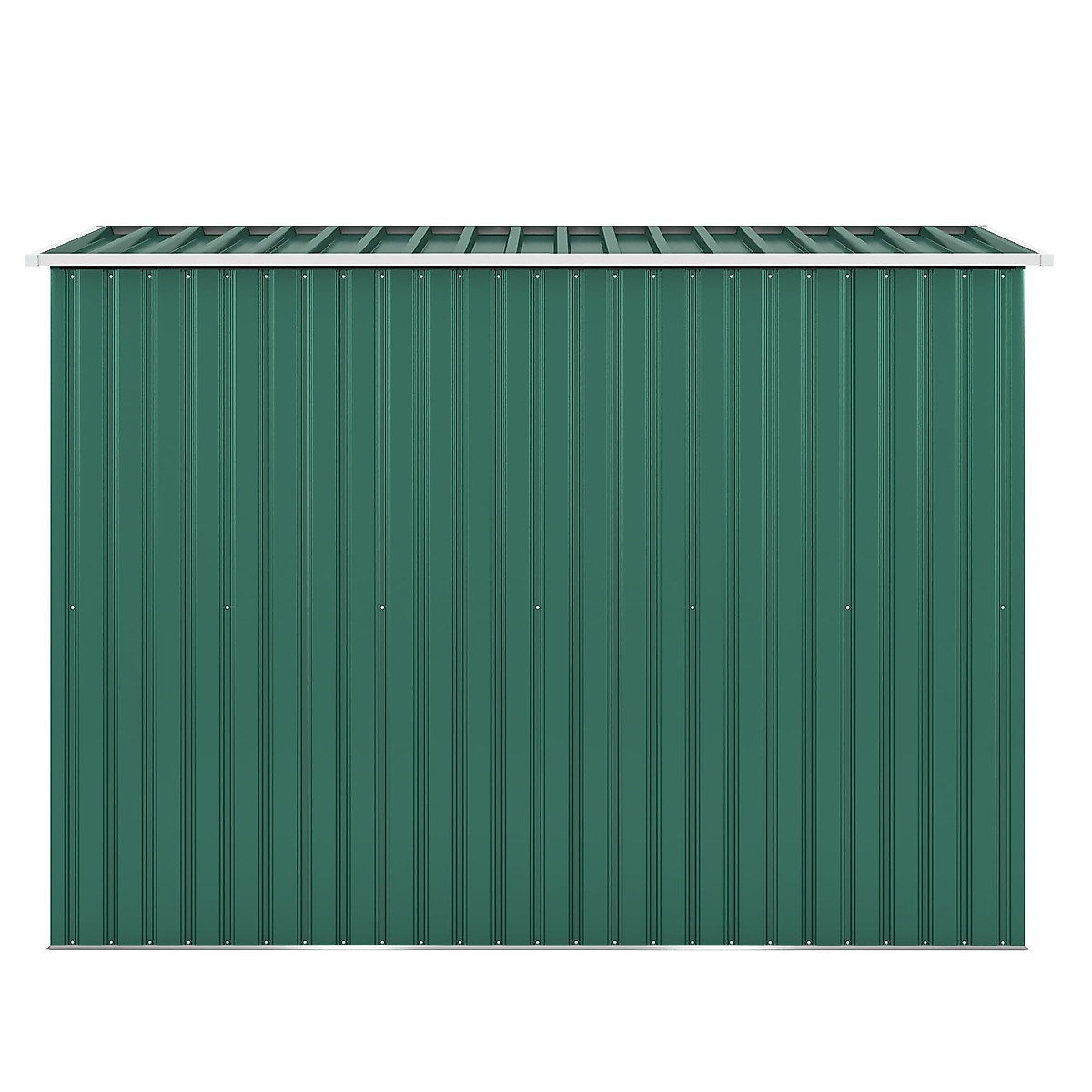 Generic 4.2 x 9.1 Ft Outdoor Storage Shed, Metal Tool Shed with Lockable Doors Vents, Utility Garden Shed for Patio Lawn Backyard (Green)