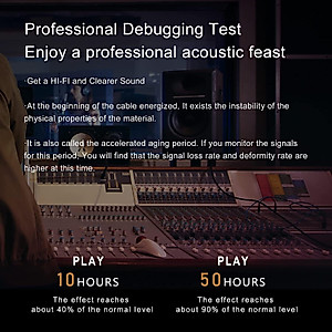 SKW Audiophile Ultra-high Purity Copper Audio Cable 3.5mm Male to 2 RCA Male Audio Auxiliary Stereo Y Splitter Adapter Cable 3.2ft/1M