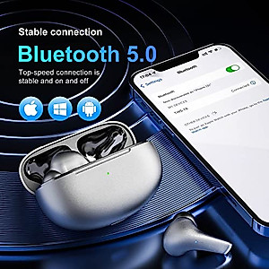 BLZK Wireless Earbuds TWS-78 [Upgraded Comfort] Immersive Bass Sound in-Ear Sports Wireless Headphones，True Wireless Bluetooth Earbuds 5.0 ，Noise Cancelling Earbuds with Microphone