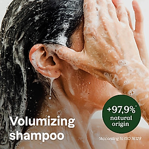 ATTITUDE Volumizing Hair Shampoo with Essential Oils, EWG Verified, Plant and Mineral-Based Ingredients, Vegan Beauty Products, Refillable Aluminum Bottle, Petitgrain and Jasmine, 16 Fl Oz