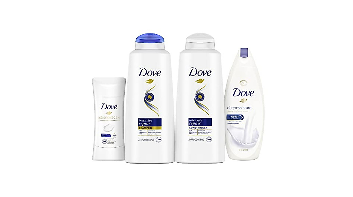 Dove Deep Moisture Regimen Pack for Soft Skin & Healthy Hair