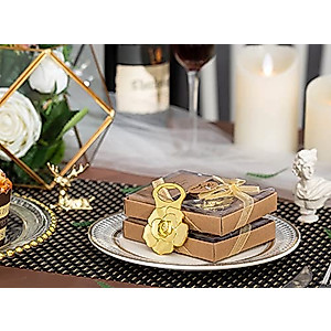 24 Packs Rose Flower Shape Bottle Openers for Wedding Favors to Guests, Bridal Shower Party Gifts, Souvenirs or Decorations for Guests