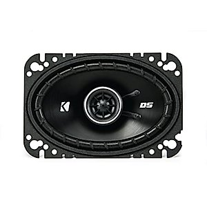KICKER DSC460 4x6-Inch (100x160mm) Coaxial Speakers, 4-Ohm (Pair)