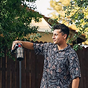 Tiki Brand BiteFighter Wire Metal Torch, 64.25 Inch, Modern Bronze and Black