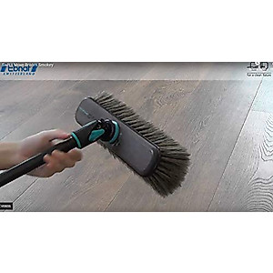 Swiss UX Move Broom Smokey Full Horse Hair with 5 Piece Aluminum Handle, by Nessentials