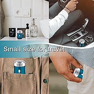 Opdooke Mini Electric Razor,Wet Dry Electric Shavers for Men Women,30 Day Battery Life,Powerful Men's Shaver Used for face Chest Leg Shaving,Travel Size Toiletries for Travel Car Home,Blue