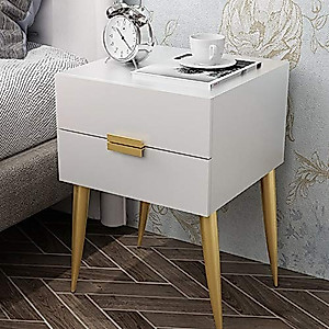 SJYDQ Nordic Bedroom Bedside Table Simple Solid Wood Storage Cabinet Economy Simple Dormitory Bedside Small Cabinet Side Cabine