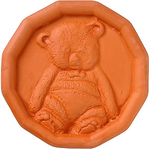 JBK Pottery Brown Sugar Savers - Set of 6 - Hummingbird, Maple Leaf, Sun, Owl, Bear, and Daisy Designs